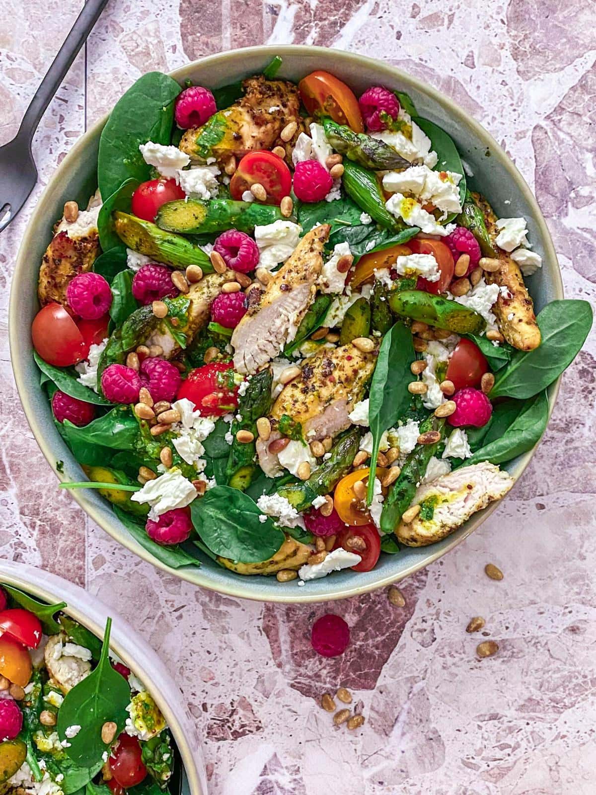 Salat Mit Hahnchenbrust Und Feta