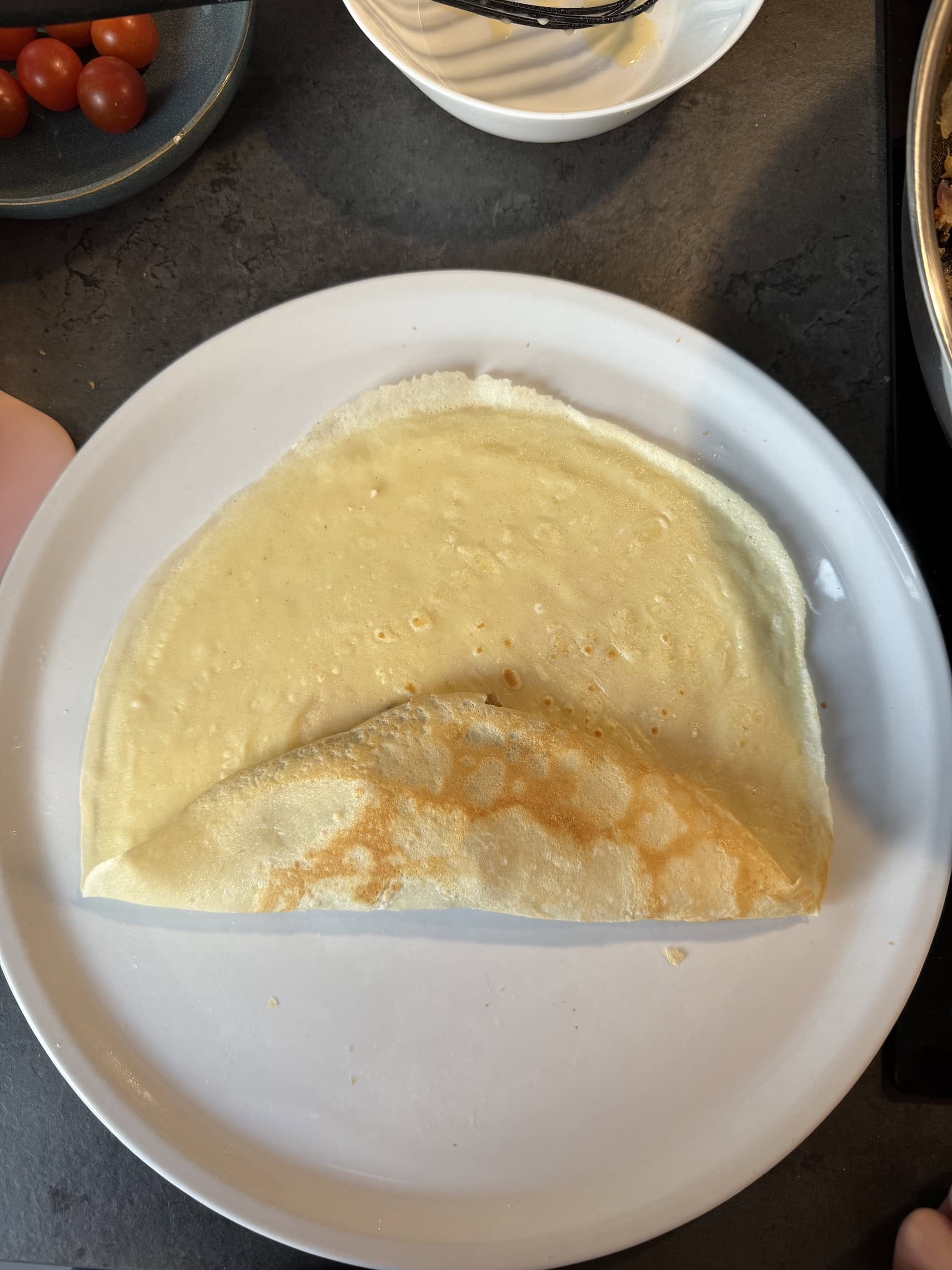 Gefüllte Pfannkuchen mit Hackfleisch und Pilzen – proteinreich ...
